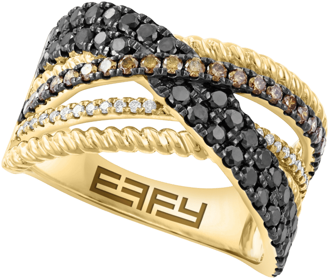 Effy crossover diamond ring store