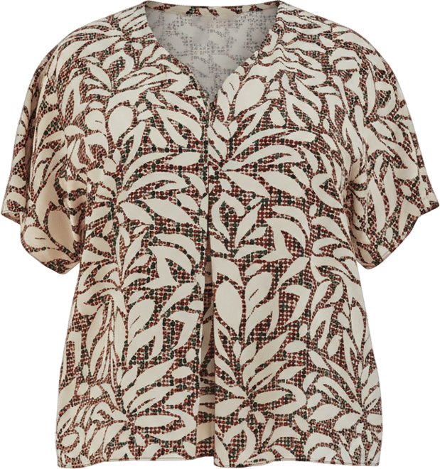 ELLA Rafaella Plus Size Layered Dolman Short Sleeve Top - Macy's