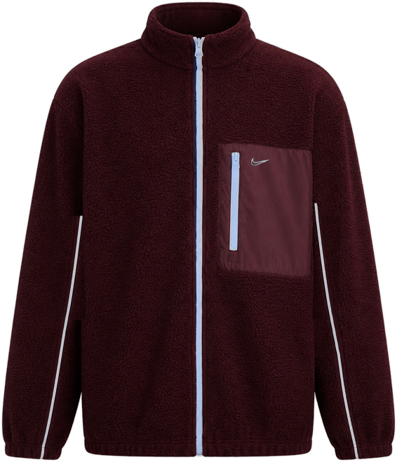 Nike Sportswear hochflorige Fleecejacke mit durchgehendem ...