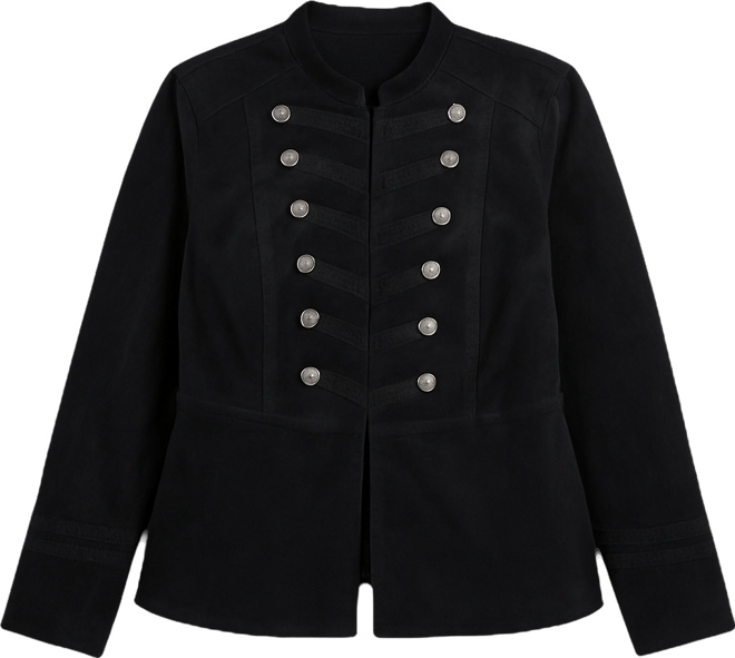 Plus Size - Velvet Military Jacket - Torrid