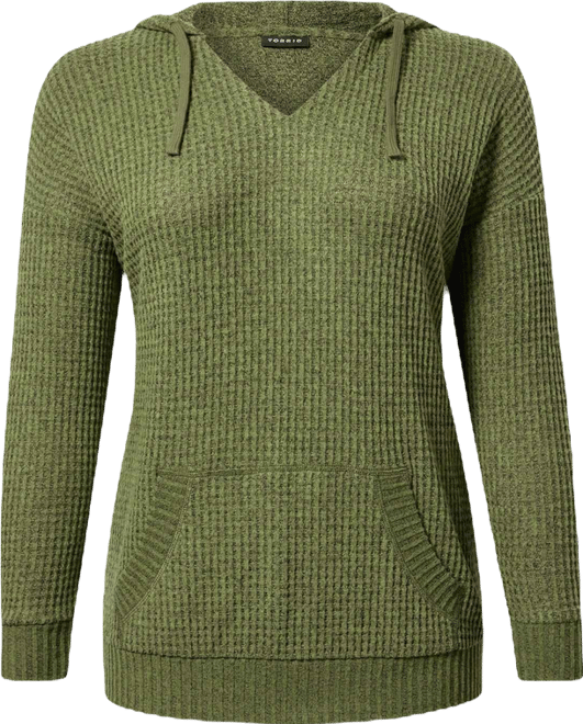 Plus Size - Brushed Waffle Hoodie - Torrid