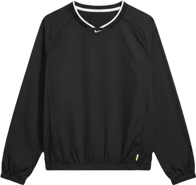 Nike Sportswear Older Kids' Woven V-Neck Long-Sleeve Top. Nike IL