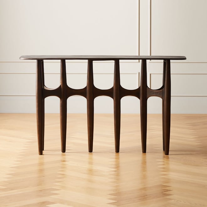 Bixby 52 Bronze Cast Aluminum Console Table Reviews CB2
